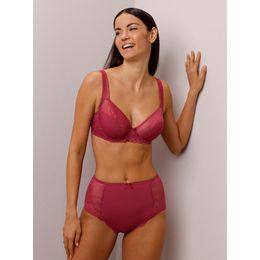 w&auml;schepur Taillenslip W&Auml;SCHEPUR, Damen, Gr. 40, 2 Stk., rot (2x kirsche), 84% Polyamid, 16% Elasthan, Unterhosen Taillenslip