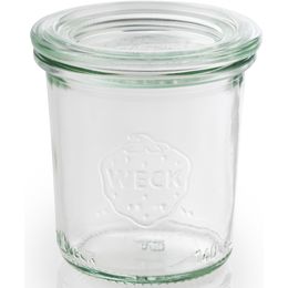 Einmachglas APS "Weck", transparent, B:6cm H:7cm L:6cm &Oslash;:6cm, Glas, Lebensmittelaufbewahrungsbeh&auml;lter, vielseitig einsetzbar, zum Pr&auml;sentieren/Bevorraten/Einfrieren, Deko