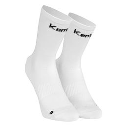 Socken Kempa "Socken STMNT", Herren, Gr. 46-50, wei&szlig; (wei&szlig;, schwarz), Obermaterial: 90% Polyester PES. 10% Elasthan EL., Socken Socken