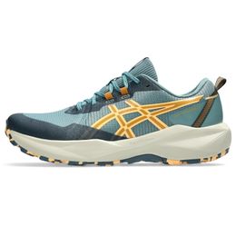 Trailrunningschuh asics "GEL-VENTURE 11", Herren, Gr. 44, foggy teal, sandstorm, Synthetik, Schuhe, mit profiliertem Gummi-Laufsohlenprofil, mit AMPLIFOAM PLUS D&auml;mpfung