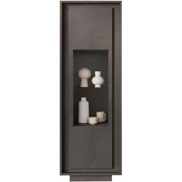 Vitrine Home Affaire "Sky, B/H 67/197 cm, Vitrinenschrank/Standvitrine/Glasvitrine, 1 T&uuml;r", lava, B:67cm H:197cm T:40cm, Holzwerkstoff, Schr&auml;nke, Vitrine, Softclosing, Korpus & Front 22 mm stark, Rahmen-Optik