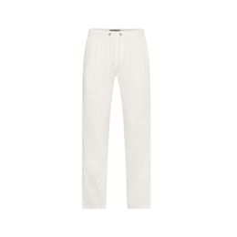 Leinenhose Blend "Leinenhose BHLikas", Herren, Gr. 34/32, L&auml;nge 32, wei&szlig; (snow wei&szlig;), Obermaterial: 55% Leinen LI. 45% Viskose CV., Hosen