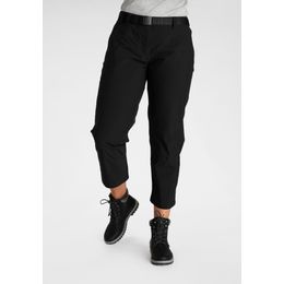 Trekkinghose Maier Sports "7/8 LULA", Damen, Gr. 52, N-Gr, schwarz, Obermaterial: 90% Polyamid, 10% Elasthan, 7/8-L&auml;nge, Hosen Trekkinghose, 4-Wege-Stretch, auch in gro&szlig;en Gr&ouml;&szlig;en erh&auml;ltlich