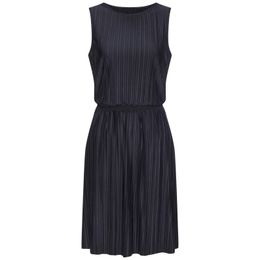 Lascana Damen Plisseekleid, schwarz, Gr&ouml;&szlig;e 42