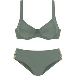 Vivance Damen B&uuml;gel-Bikini, oliv, Gr&ouml;&szlig;e 46F