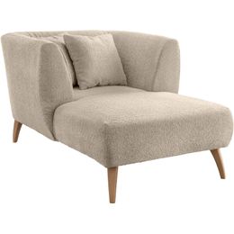 Relaxsessel Home Affaire "Lazio modern und bequem, schmale Armlehnen, tolle Detailverarbeitung", beige, B:108cm H:84cm T:155cm, 100% Polyester, Sessel, Relaxsessel
