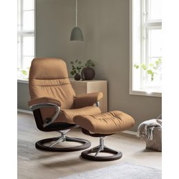 Relaxsessel stressless "Sunrise", braun (taupe paloma), B:79cm H:103cm T:73cm, Leder BATICK: BATICK ist ein leicht korrigiertes, durchgef&auml;rbtes und genarbtes M&ouml;belleder, bei dem die meisten Unebenheiten und Spuren in der Regel entfernt wurden.;Leder PALOMA: PALOMA ist ein durchgef&auml;rbtes Semianilin-M&ouml;belleder mit nat&uuml;rlicher Narbung.;ROHLEDER Stoff Q2 FARON: Ein fester zuverl&auml;ssiger Boucl&eacute; mit eine