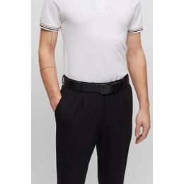 Lederg&uuml;rtel BOSS "Connio", Herren, Gr. 105, schwarz, Leder, unifarben, Basic, G&uuml;rtel Lederg&uuml;rtel, minimalistisch, Matte-Schliesse und BOSS-Pr&auml;gung auf der Lederschlaufe