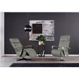 Relaxsessel W.Schillig "rumbaa", grau (grau s37), B:68cm H:113cm T:83cm, Stoff S37 (100% Polyester): Luxus-Microfaser in Lederoptik, Sessel, Relaxsessel, wahlweise mit Doppelmotor, in Gr&ouml;&szlig;en S, M & L, mit 5-Sternfu&szlig;