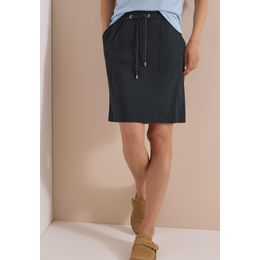 Sommerrock Cecil, Damen, Gr. M (40), palm breeze gr&uuml;n, Web, Obermaterial: 71% Baumwolle, 25% Polyamid, 4% Elasthan, unifarben, kniefrei, R&ouml;cke, mit Eingrifftaschen, mit Kordelzug, elastischer Baumwollmix