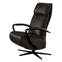 Relaxsessel W.Schillig "rumbaa", braun (braun z59), B:73cm H:115cm T:84cm, Longlife Xtra-Leder Z59: Glattleder mit modischer Pr&auml;gung. Hautst&auml;rke 0, 9 - 1, 1 mm, Sessel, Relaxsessel, wahlweise mit Doppelmotor, in Gr&ouml;&szlig;en S, M & L, mit 5-Sternfu&szlig;
