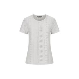 T-Shirt CLOUD 5IVE "CLOUD 5IVE T-Shirt mit Lochmuster und Rundhals", Damen, Gr. L, gr&uuml;n, 95% Polyester, 5% Elasthan, unifarben, normal, Rundhals, Shirts T-Shirt