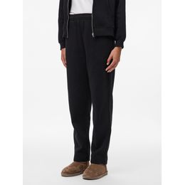 Sweathose Pieces "PCCHILLI HW STRAIGHT SWEAT PANTS NOOS BC", Damen, Gr. XL (42), N-Gr, schwarz, Sweatware, Obermaterial: 50% Baumwolle, 50% Polyester, unifarben, straight fit lang, Hosen Sweathose, Baumwollmischung, straight fit