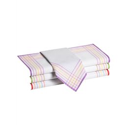 Taschentuch, Damen, Gr. 8-St&uuml;ck-Packung, farbig, sortiert, Baumwolle, gemustert, Modet&uuml;cher Taschentuch