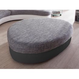 Polsterhocker Home Affaire "Lazio modern und bequem, tolle Detailverarbeitung", grau (wei&szlig;, grau), B:150cm H:38cm T:96cm, 100% Polyester, Hocker, Polsterhocker
