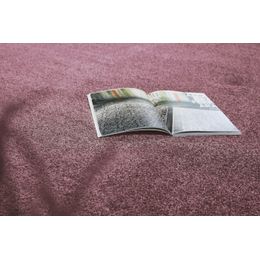 Teppichboden ANDIAMO "Portland, Velours, Gesamth&ouml;he 11 mm, Made in Netherlands", rosa (altrosa), B:400cm L:300cm, Kunstfaser, Teppiche, Uni Farben, Breite 400 cm, Wohnzimmer, strapazierf&auml;hig, pflegeleicht