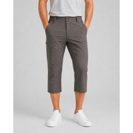 Caprihose LPO "Kentville Fullstretch IV", Herren, Gr. XXL, Normalgr&ouml;&szlig;en, grau (dunkelgr&uuml;n), Jersey, 94% Polyamid. 6% Elasthan, 3/4-L&auml;nge, Hosen Caprihose, 4-Wege-Stretch, UV-Schutz, Komfortbund