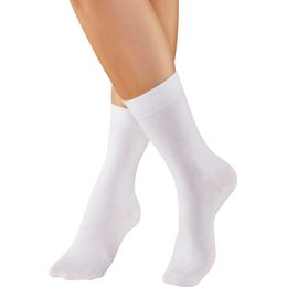 H.I.S. Damen Basicsocken 20x wei&szlig;, Gr&ouml;&szlig;e 35/38