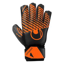 Torwarthandschuhe Uhlsport "Torwarthandschuhe FM Soft Resist+ Flex Frame", Herren, Gr. 10.5, schwarz, fluo orange, Obermaterial: 81% Gummi rubber. 13% Polyester PES. 6% Nylon NY., Handschuhe