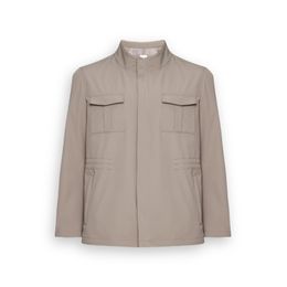 Kurzjacke RICANO "Jacke Julien", Herren, Gr. L, beige, Obermaterial: 90% Nylon NY. 10% Elasthan EL. Futter: 100% Polyester PES., normal, hoch geschlossener Ausschnitt, Jacken Kurzjacke, Handgefertigt, Made in Europe