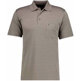 Poloshirt Ragman, Herren, Gr. L, macchiato, 852, Piqu&eacute;, 61% Baumwolle, 39% Polyester, regular fit, ohne Ausschnitt, Shirts