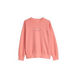 Marc O'Polo Sweatshirt MARC O'POLO "mit Logoprint auf beiden Seiten", M&auml;dchen, Gr. 140, rot, Obermaterial: 100% Baumwolle, unifarben, relaxed fit, Rundhals, Rippb&uuml;ndchen, Sweatshirts Sweatshirt