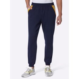 Schlupfhose CLASSIC, Herren, Gr. 24/25, Unterbauchgr&ouml;&szlig;en, blau (marine), 100% Baumwolle, gemustert, mehrfarbig, unifarben, Hosen Schlupfhose