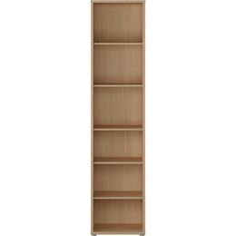 Mehrzweckregal FORTE "Alice Springs", braun (elegancia eiche), B:49,8cm H:214,3cm T:34,9cm, Holzwerkstoff, Regale, Mehrzweckregal, diverse H&ouml;hen, Breiten, Dekore, Einlegeb&ouml;den variabel