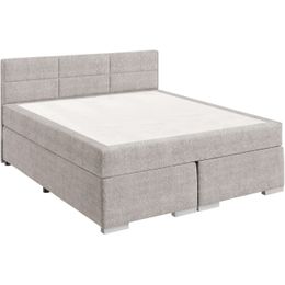 Boxbett FORTE "ONE erh&auml;ltlich in den Breiten 140cm, 160cm & 180cm", beige, B:143cm L:210cm, Komplettbetten