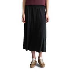 Marc O'Polo Jerseyrock MARC O'POLO DENIM, Damen, Gr. XL, schwarz, Web, Obermaterial: 97% Viskose, 3% Elasthan, ausgestellt ca. Mitte Wade, R&ouml;cke, aus LENZING ECOVERO, ausgestellt