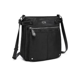 Umh&auml;ngetasche "Styler", Damen, Gr. B/H/T: 29cm x 28cm x 13cm onesize, schwarz, Kunstfaser, Collezione Alessandro, Taschen Umh&auml;ngetasche, aus hochwertigem Nylon