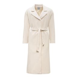 Langmantel RICANO "Mantel Miriam", Damen, Gr. M, wei&szlig;, Obermaterial: 100% Polyester PES. Futter: 100% Polyester PES., normal, V-Ausschnitt, M&auml;ntel, Handgefertigt, Made in Italy
