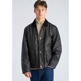 Hemdjacke LINDBERGH "Casual Jacke Comfort Fit", Herren, Gr. M, schwarz, Obermaterial: 68% Baumwolle, 32% Polyamid. Futter: 100% Baumwolle, unifarben, Jacken