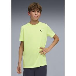 T-Shirt Puma "TAD ESS TEE B", Jungen, Gr. 128, apple spritz, Jersey, Obermaterial: 100% Polyester, unifarben, regular fit normal, Rundhals, Shirts T-Shirt, ergonomische Schnitte, kurze &Auml;rmel, sportlicher Stil
