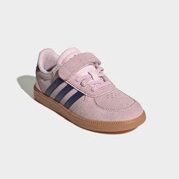Sneaker adidas Sportswear "BREAKNET SLEEK KINDER", M&auml;dchen, Gr. 28, clear pink, dunkelblau, gum10, Leder, Synthetik, Schuhe Sneaker, f&uuml;r Kinder & Jugendliche