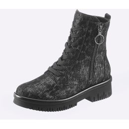 Waldl&auml;ufer Stiefel WALDL&Auml;UFER, Damen, Gr. 6,5, schwarz (schwarz, meliert), Nubukleder, Rindsleder, Schuhe Stiefel