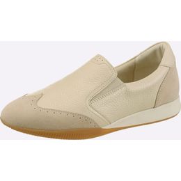Slipper Heine, Damen, Gr. 35, sand, Glattleder, Leder, Rindsleder, Veloursleder, Schuhe Slipper