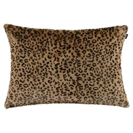 JOOP! Kissenbezug J!Leonesse, Schwarz, Beige, Hellbraun, Textil, Animalprint, 40x60 cm, hochwertige Qualit&auml;t, Wohntextilien, Bez&uuml;ge, Kissenbez&uuml;ge