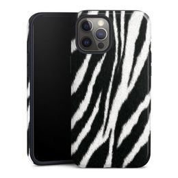DeinDesign iPhone 12 Pro Max Handy Panzer Handyh&uuml;lle robuste Outdoor H&uuml;lle Schutzh&uuml;lle gl&auml;nzend Fur Muster Zebra Tough Case