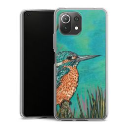 DeinDesign Xiaomi Mi 11 Lite 5G NE Handy Silikon H&uuml;lle Case transparent Handyh&uuml;lle Bird Painting Animals Silikon Case