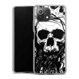 DeinDesign Xiaomi Mi 11 Lite 5G NE Handy Silikon H&uuml;lle Case transparent Handyh&uuml;lle Halloween Totenkopf Skulls Silikon Case