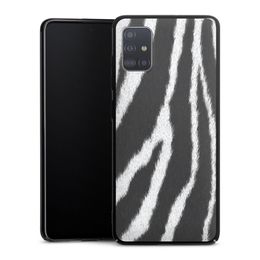 DeinDesign Galaxy A51 Handy Hard Case Schutzh&uuml;lle schwarz Smartphone Backcover Fur Muster Zebra Hard Case