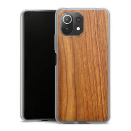 DeinDesign Xiaomi Mi 11 Lite 5G NE Handy Silikon H&uuml;lle Case transparent Handyh&uuml;lle Larch Wood Wooden Look Silikon Case