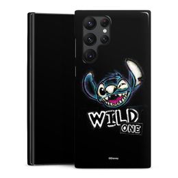 DeinDesign Galaxy S22 Ultra Handy Premium Case Smartphone Handyh&uuml;lle Schutzh&uuml;lle gl&auml;nzend Lilo & Stitch Disney Official Licensed Product Premium Case