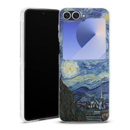 DeinDesign Galaxy Z Flip 6 Handy Hard Case Schutzh&uuml;lle transparent Smartphone Handy H&uuml;lle Kunst The Starry Night Hard Case