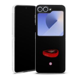 DeinDesign Galaxy Z Flip 6 Handy Hard Case Schutzh&uuml;lle transparent Smartphone Handy H&uuml;lle Fcb Official Licensed Product Fc Bayern M&uuml;nchen Stadium Hard Case