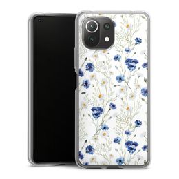 DeinDesign Xiaomi Mi 11 Lite 5G NE Handy Silikon H&uuml;lle Case transparent Handyh&uuml;lle Muster Flowers Flower Silikon Case