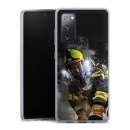 DeinDesign Galaxy S20 FE 5G Handy Silikon H&uuml;lle Case transparent Handyh&uuml;lle Fire Fire Fighter Fire Fighters Silikon Case
