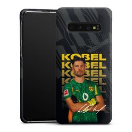 DeinDesign Galaxy S10 Handy Premium Case Smartphone Handyh&uuml;lle Schutzh&uuml;lle matt Borussia Dortmund Gregor Kobel Bvb Premium Case
