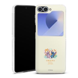 DeinDesign Galaxy Z Flip 7 FE Handy Hard Case Schutzh&uuml;lle transparent Smartphone Handy H&uuml;lle Lilo & Stitch Official Licensed Product Disney Hard Case